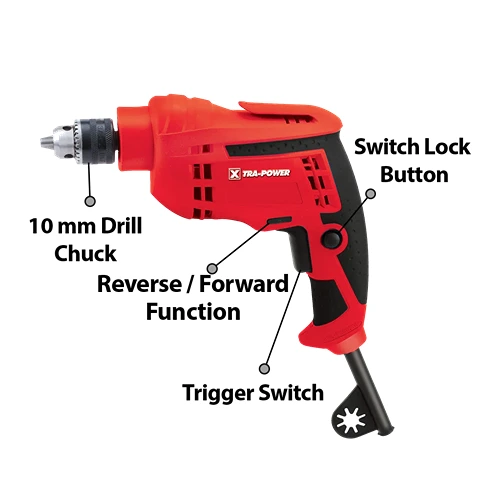 Xtra Power Drill Machine 10Mm 450W Xpt525 - Unboxtools.com | Industrial ...