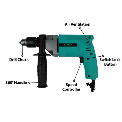 Hi Max Impact Drill Machine 13Mm 600W Ic017 - Unboxtools.com ...