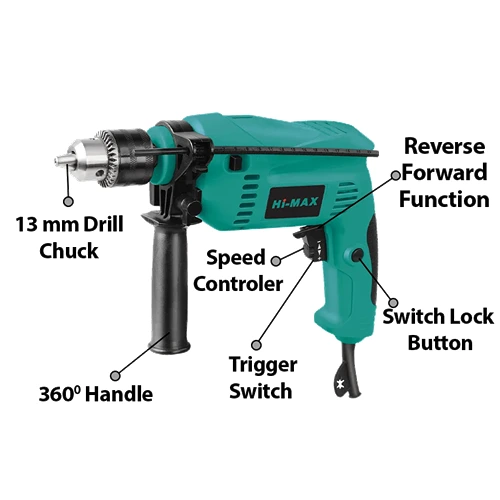 Hi Max Impact Drill Machine 13Mm 500W Ic083 - Unboxtools.com ...
