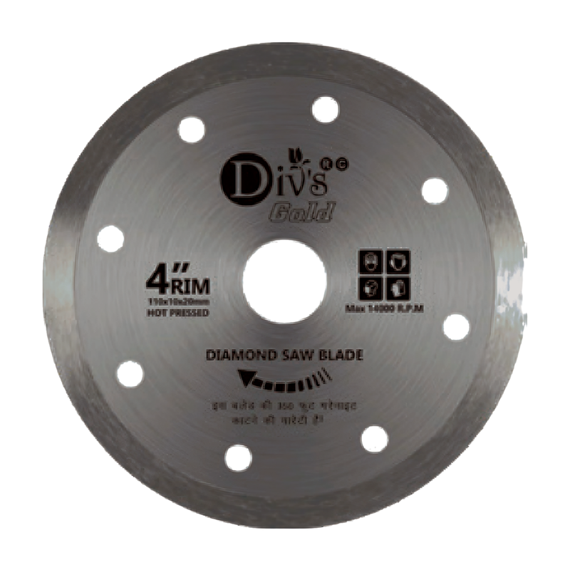 Divs Gold 4 Inch Rim Diamond Saw Blade 100Mm - Unboxtools.com ...