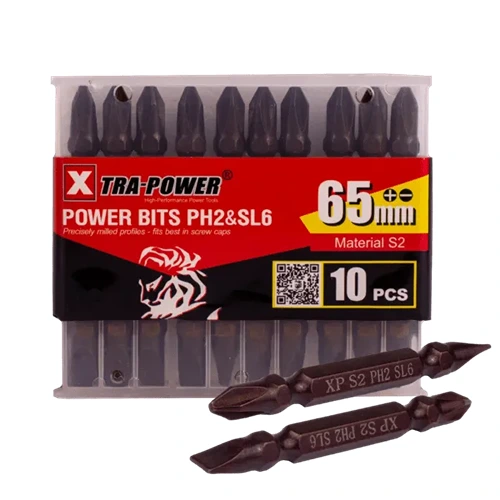 Xtra Power 65Mm +/- Screw Driver Bit 2.5 Inch Ph2/Sl6 - Unboxtools.com ...