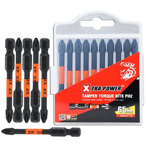Xtra Power 65Mm + Tamper Torque Screw Driver Bit 2.5 Inch Ph2 ...