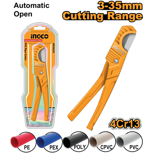 Ingco Plastic Pipe Cutter - Unboxtools.com | Industrial & Business Supplies